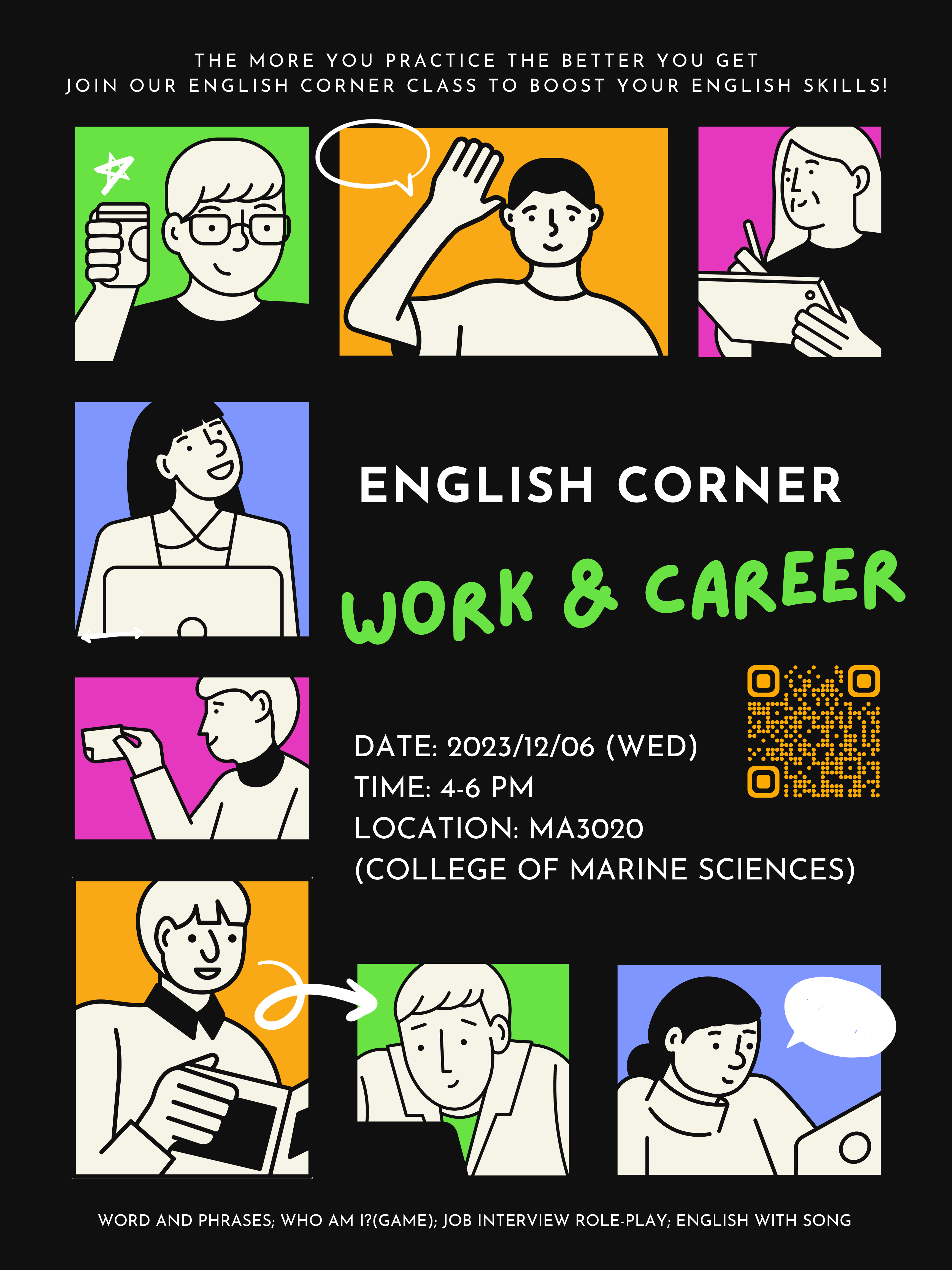 12/6(Wed) English Corner in CMS—Work & Career - 國立中山大學海洋科學學院 College of ...